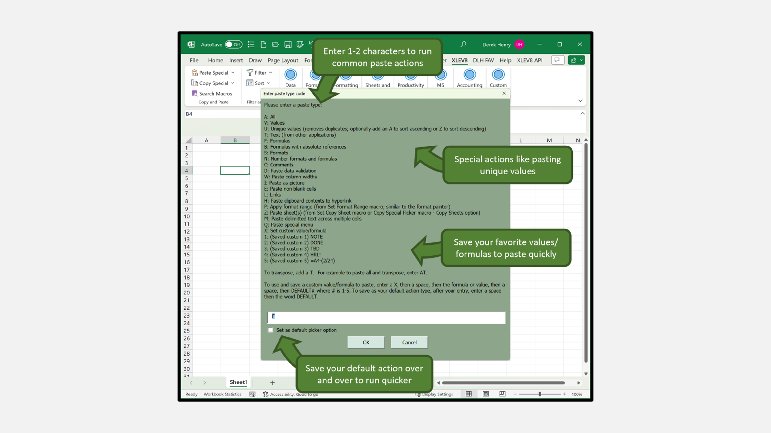 XLEV8 MANUAL: PASTE SPECIAL PICKER - Excelevate.co