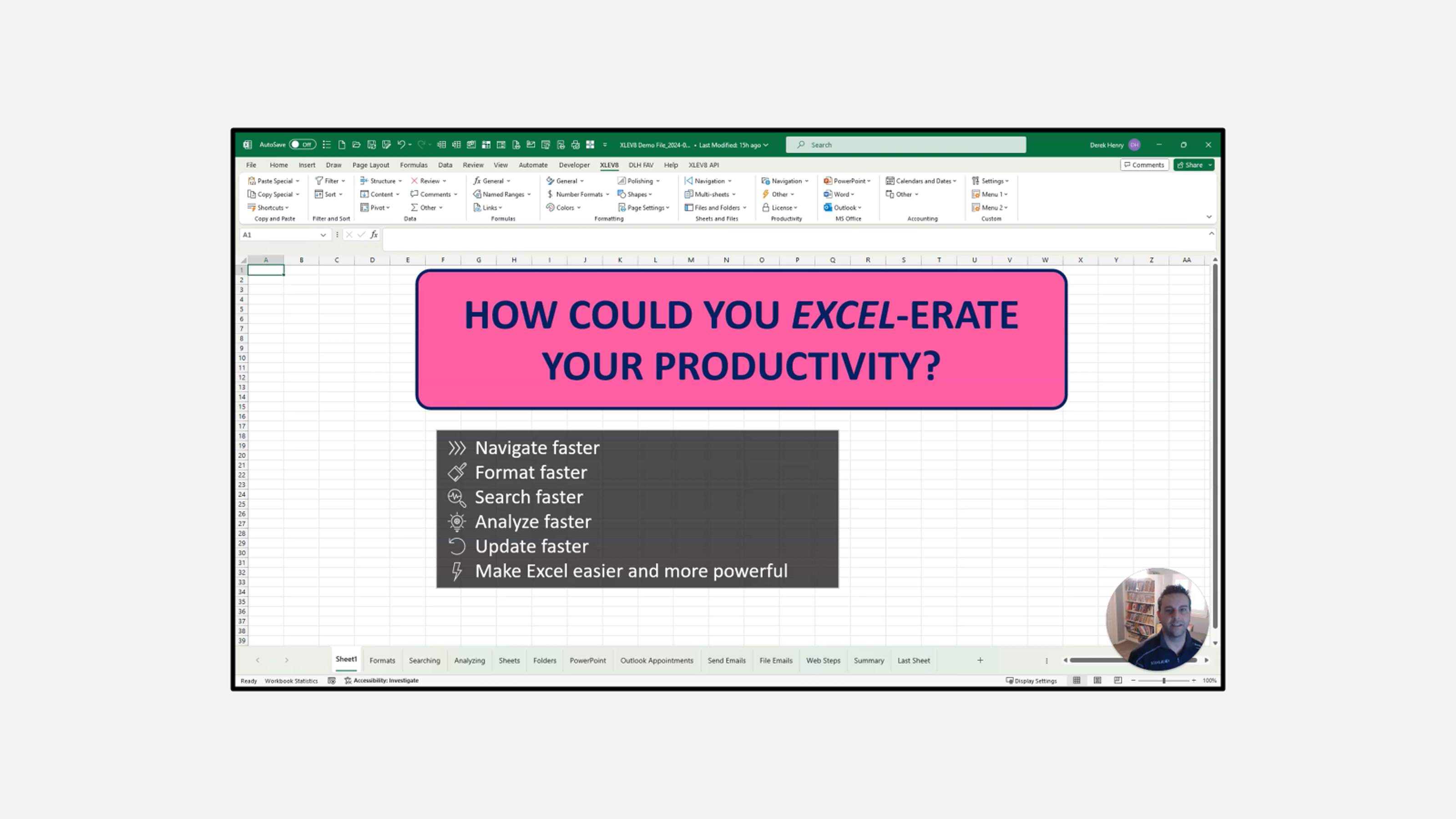 XLEV8 Excel Add-in Demo - Excelevate.co