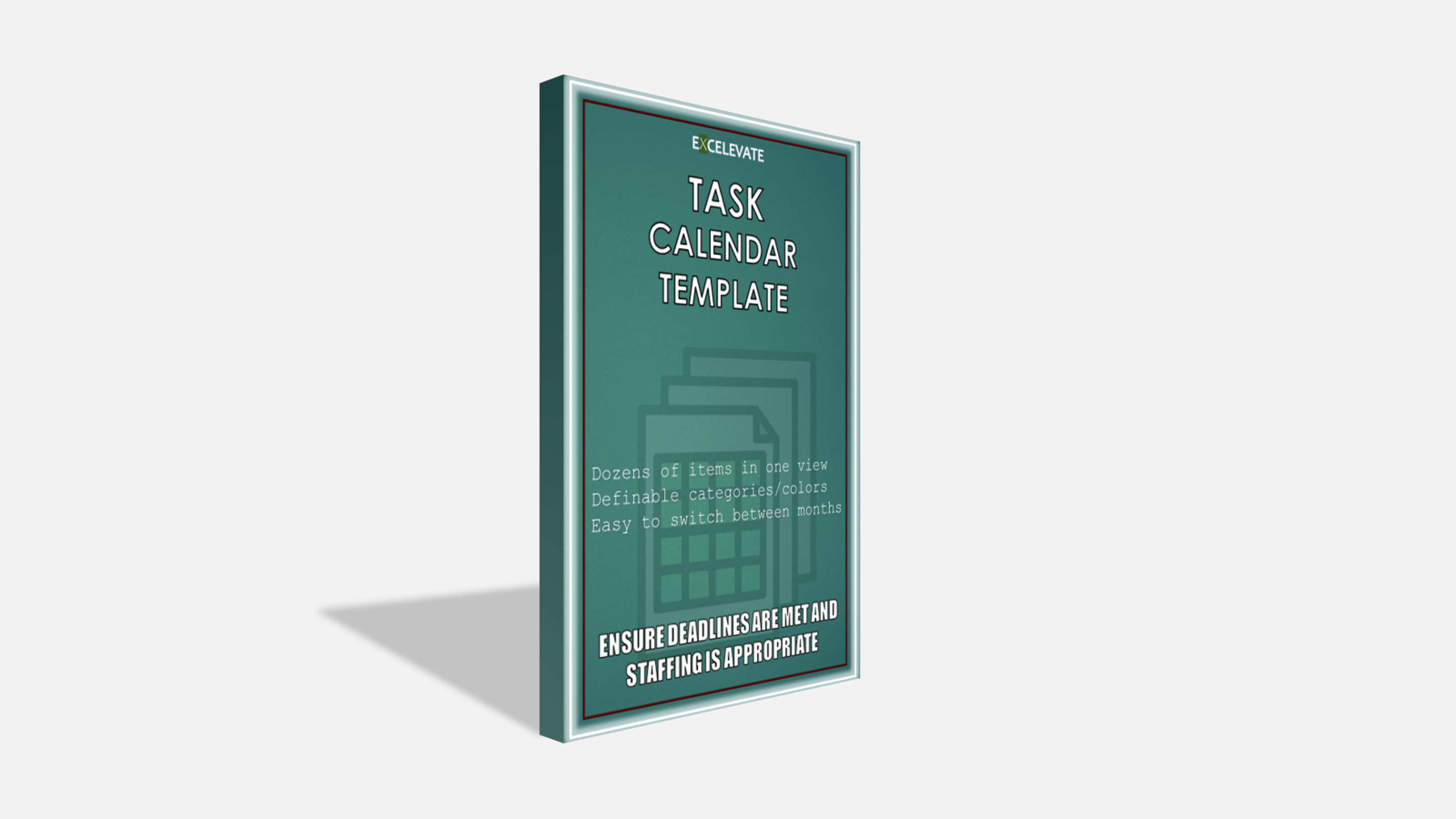 Team Task Calendar Template - Excelevate.co