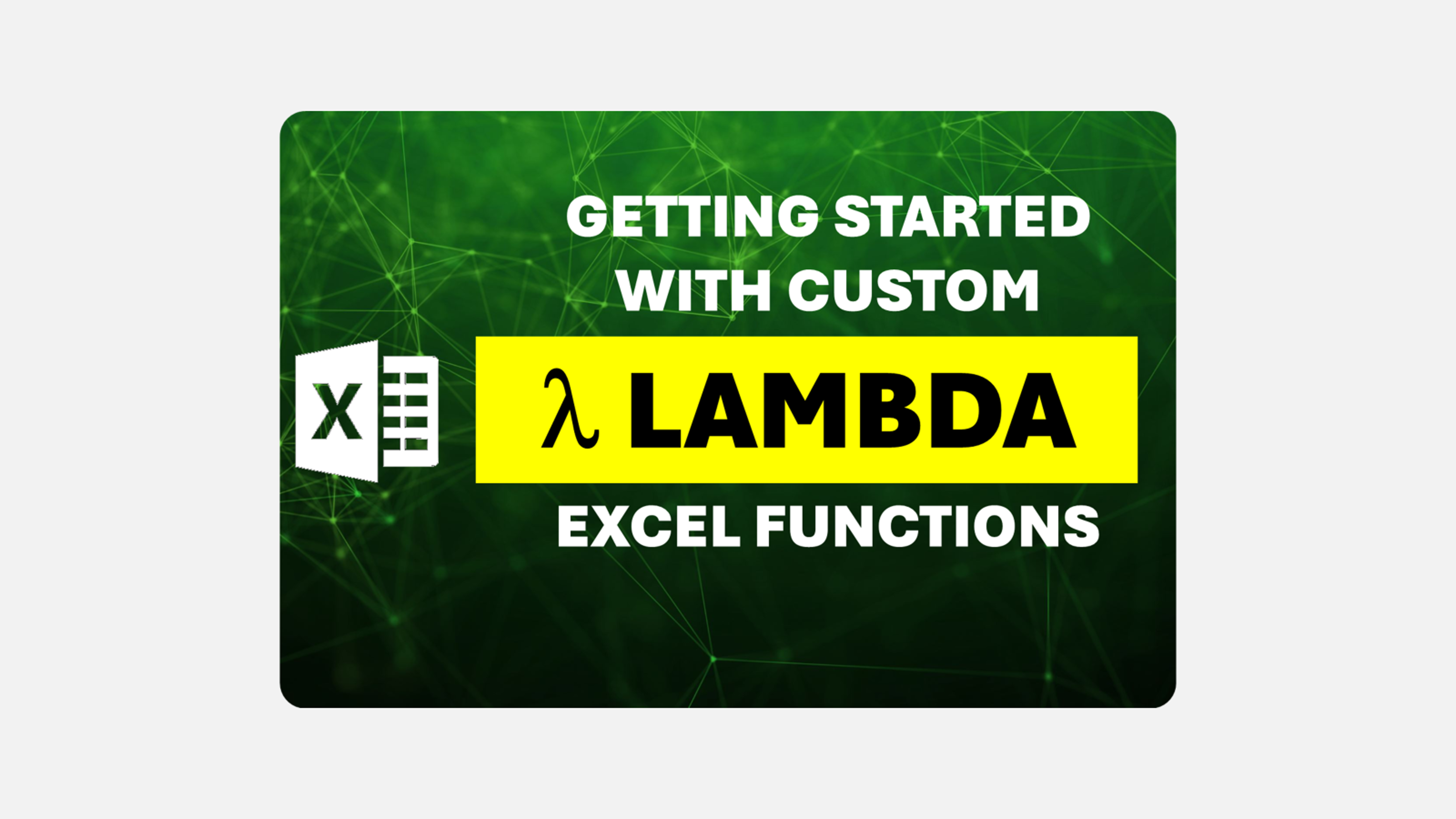 Getting Started With Custom LAMBDA Functions - Excelevate.co