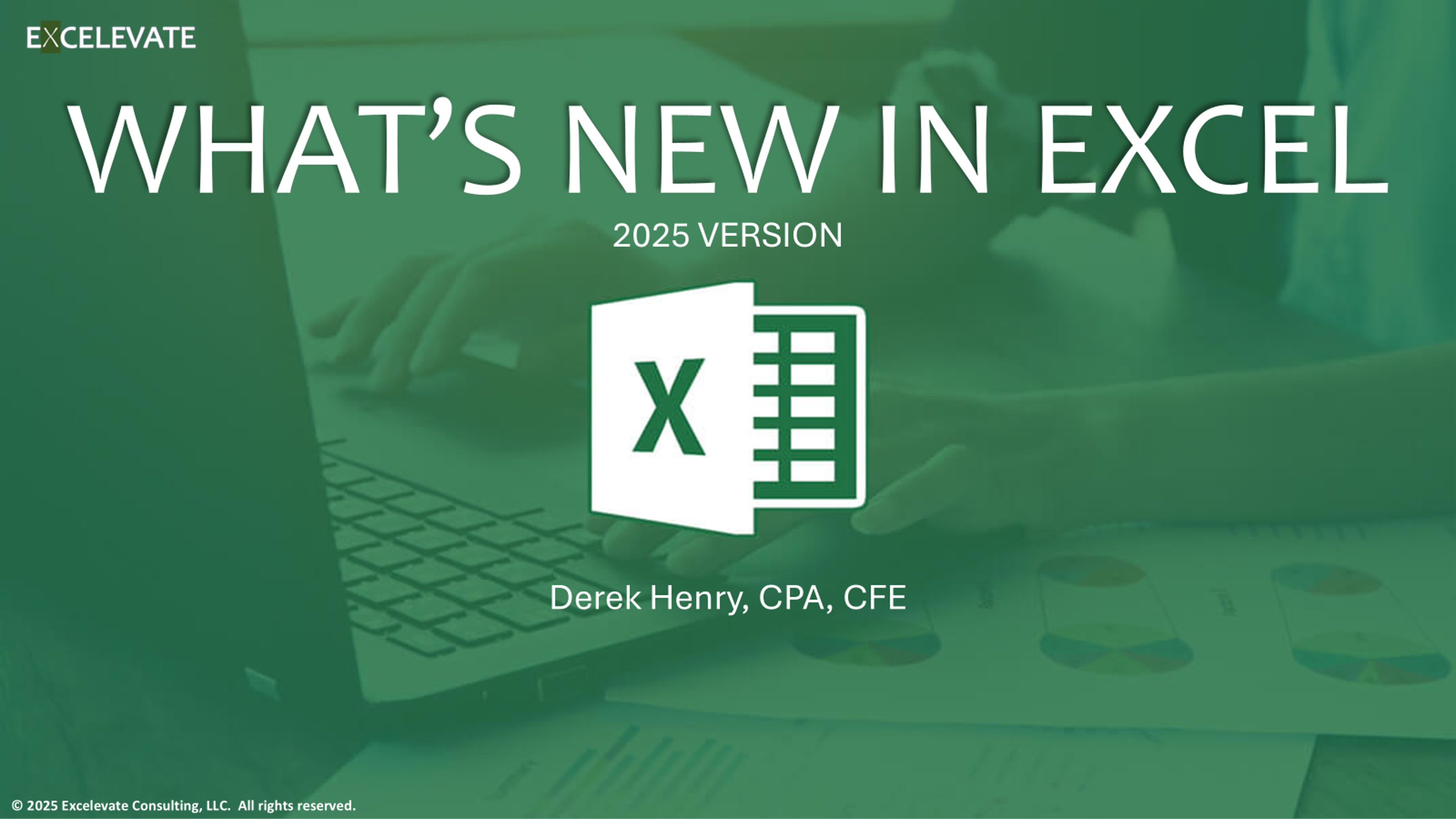 What’s New in Excel Training Workbook - Excelevate.co