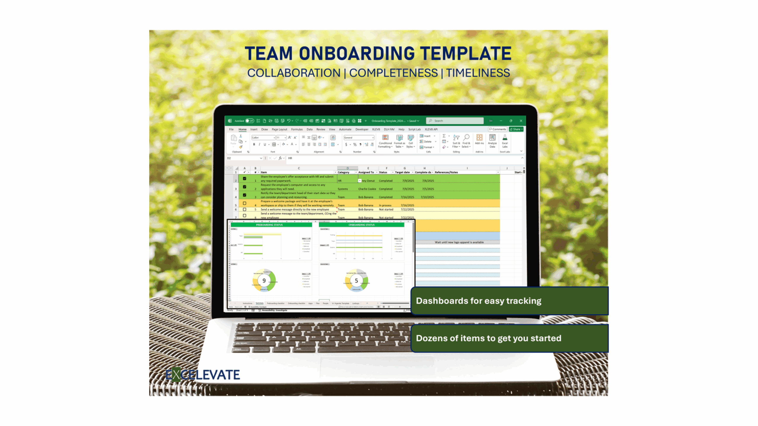 Onboarding Excel Template - Excelevate.co