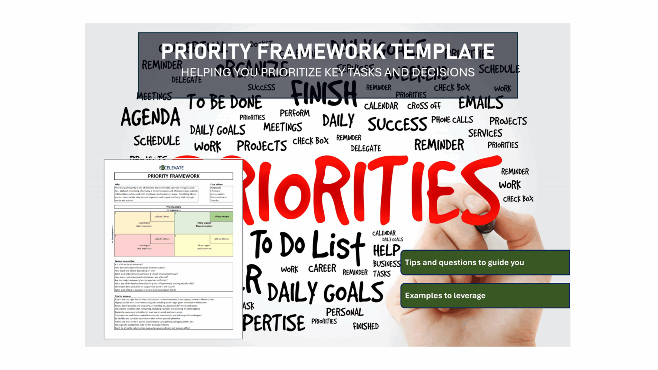 Priority Framework Template - Excelevate.co